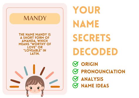 Mandy Girl Name Meaning And Pronunciation