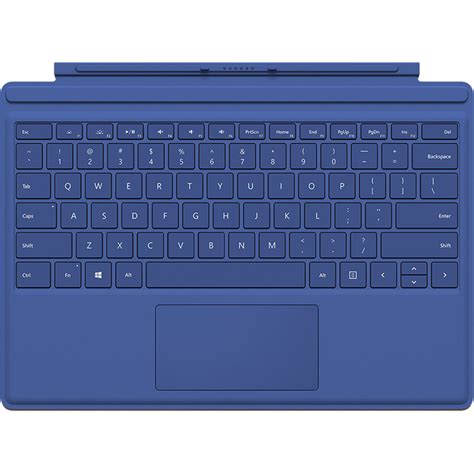 Microsoft Surface Pro 4 Type Cover (Blue) QC7-00003 B&H Photo