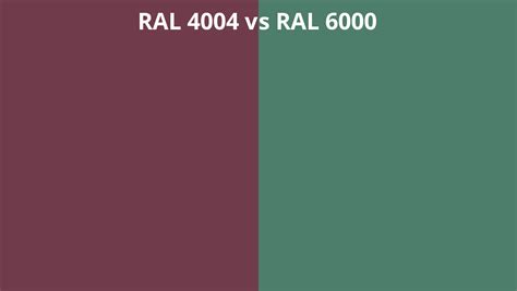 Ral 4004 Vs 6000 Ral Colour Chart Uk
