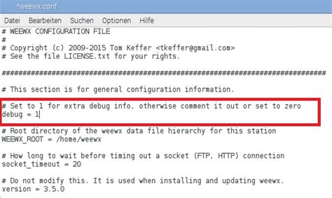 Raspberry Pi Weewx Installieren Wetterstation Datenlogger Software