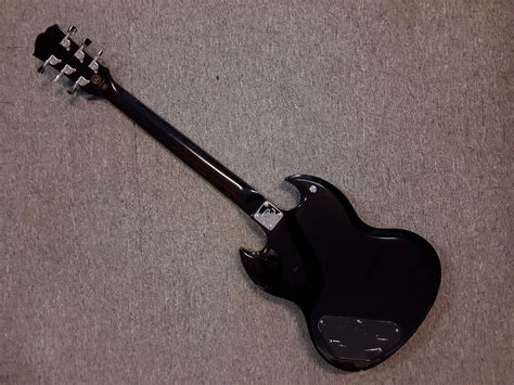 Sx Electric Guitar Sg Style Electric Guitar With Accessories Black