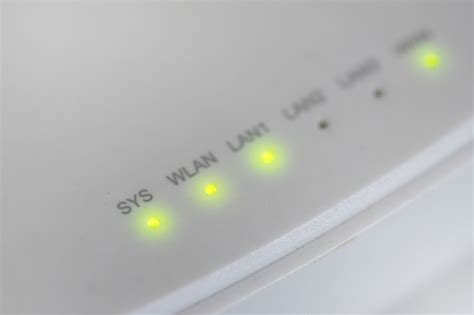 Lampu Led Server Router Modem Closeup Lampu Hijau Warna Putih Foto Stok Unduh Gambar Sekarang
