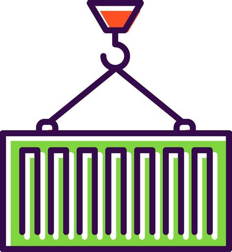 Container Loading Filled Design Icon 44145740 Vector Art At Vecteezy