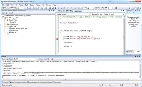 Windows Embedded Compact Hello World Embarcados