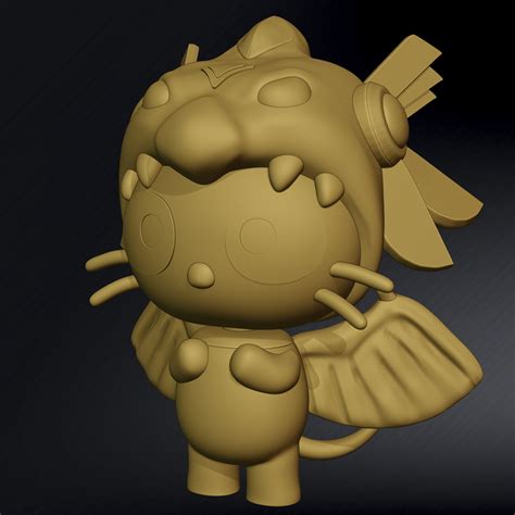 Archivo Stl Chococat Winged Dragon Of Ra Yu Gi Oh X Hello Kitty Sanrio Collection 🐉 ・modelo