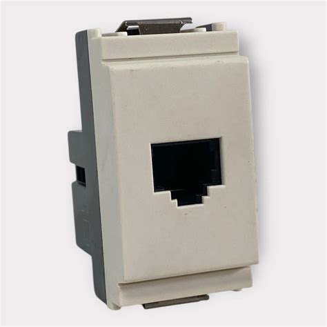 Vimar Idea 16335b Isdn Rj11 Phone Jack 6 Position 4 Conductor