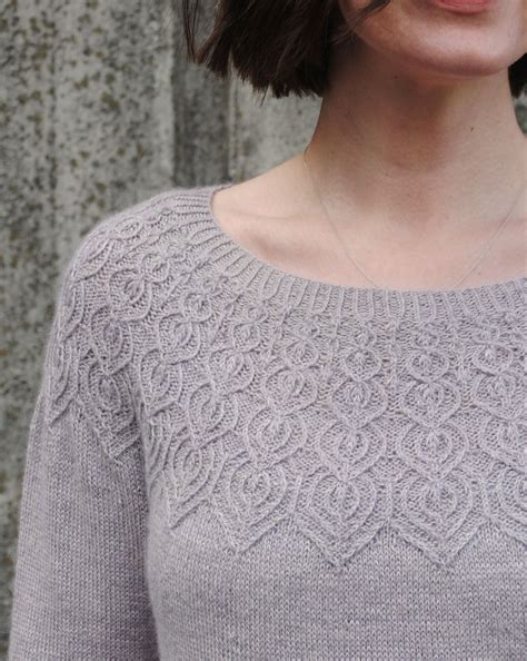 Пуловер с круглой кокеткой Sculpt Вяжи ру Sculpting Lace Knitting