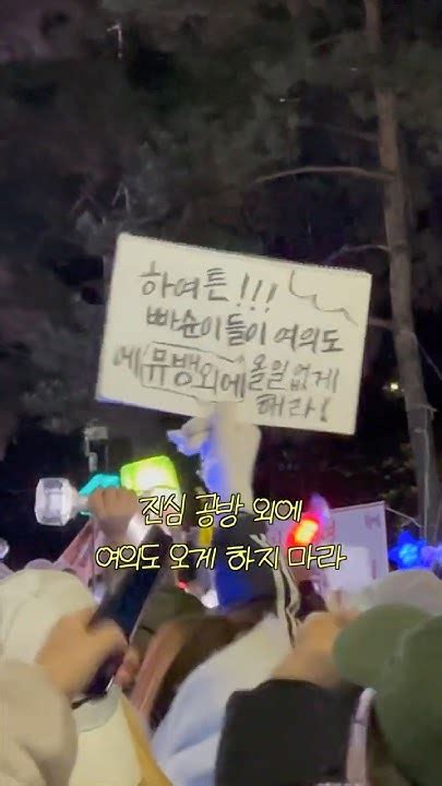 아이돌 응원봉 들고 탄핵 시위 가는 브이로그 Youtube