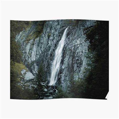 Cascade Poster For Sale By Grafitart Redbubble