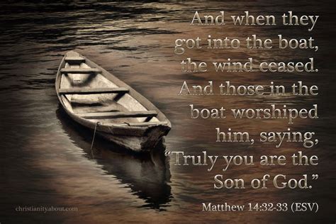 Jesus Calms The Storm Matthew 14 32 33 Daily Verse