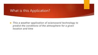 Web Weather Application Ppt Pptx