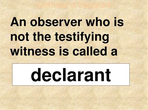 Ppt Rule 801 The Basic Definition Of Hearsay Powerpoint Presentation