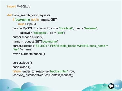 Sql Injection Defense In Python Pptx Databases Computer Software And Applications