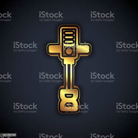 검은 색 배경에 격리 된 골드 전기 손 콘크리트 믹서 아이콘 핸드헬드 전기 시멘트 믹서 벡터 1위에 대한 스톡 벡터 아트 및 기타 이미지 Istock