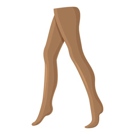 Tights Pantyhose Icon Cartoon Vector Model Sexy Legs 36480030 Vector