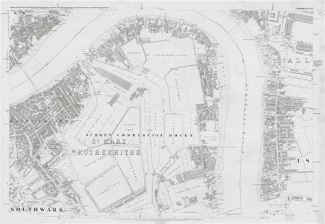 London 1872 Ordnance Survey Map Sheet Xlvi Surrey Docks I Love Maps