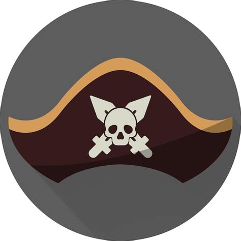 Sombrero De Pirata Vectorial Vector Premium