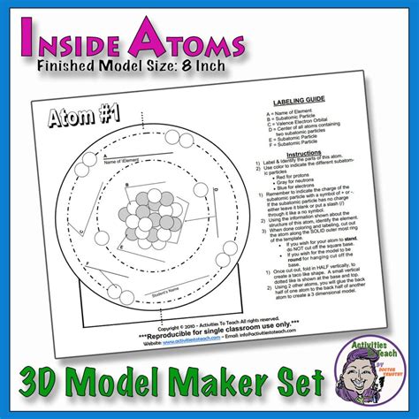 Atomic Structure Inside Atoms Model 18 Elements Set 8 Inch Model Size Activities To Teach Atomic Structure Inside Atoms Model 18 Elements Set 8 Inch Model Size Activities To Teach