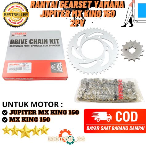 Rantai Gearset Motor Jupiter MX King Gear Set Yamaha MX KING PV WF A Lazada