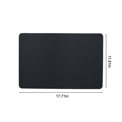 Household Essentials Zkccnuk Rectangular Leather Placemat Solid Colour
