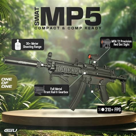 Swat Mp5 Tactical Comp Gbu Custom Gel Blaster Metal Gel Ball Undercover