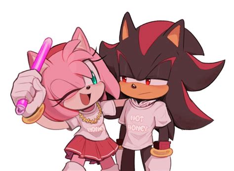 Toonsite Amy Rose Shadow The Hedgehog Sonic Series Boy Girl Alternate Costume Arm Up