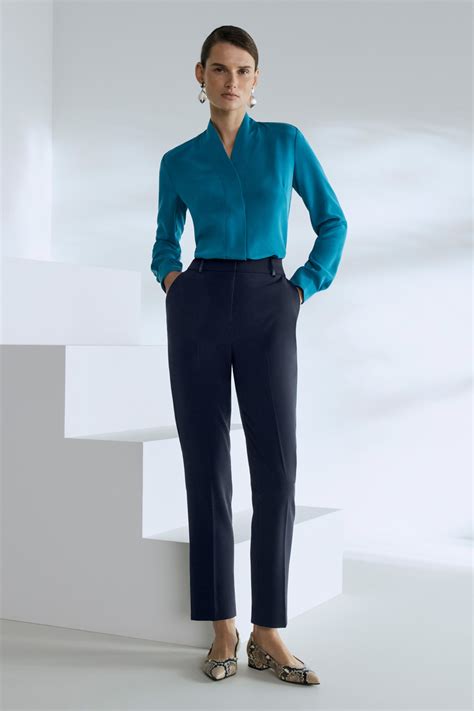 Bowery Blouse Teal Stretch Silk Welcome To The Fold Ltd