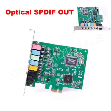 New PCI E PCI Express Channel SPDIF Audio Sound Card PC Windows In Sound Cards From