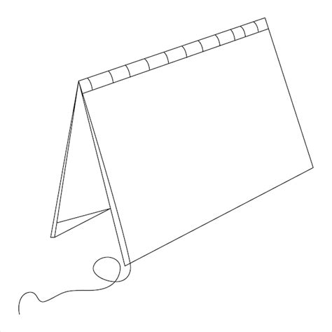 Dessin Artistique En Ligne Continue De Conception De Calendrier