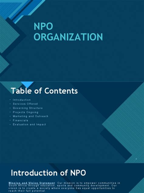 Npo Organization Presentation Pdf Nonprofit Organization Fundraising