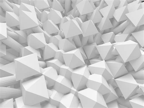 Premium Photo Abstract White 3d Background With Polygonal Pattern