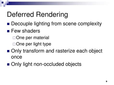 Ppt Deferred Shading Powerpoint Presentation Free Download Id2165089