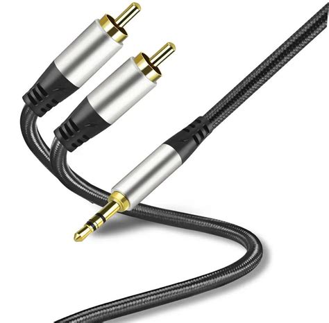 Kolorapus Rca Audio Cable Dc 3 5mm To Dual Lotus Audio Copper Cable For