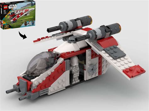 Lego Moc Republic Gunship Midi Scale Alternate Build Of 75388 Bobs