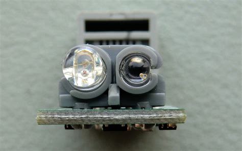 Exposed Lego Colour Sensor Bot Bench