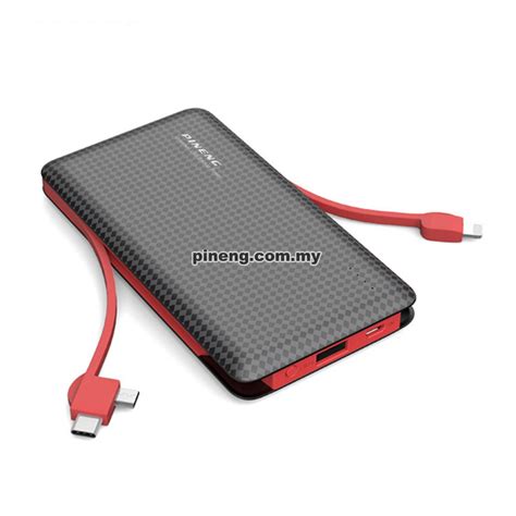 Pineng Pn Mah Power Bank Built In Cable Output