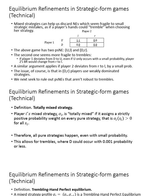 game theory slides chapter 5x4trembling hand perfect equilibrium fmg