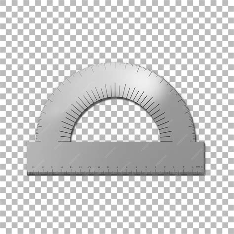 Premium Psd Stationery Concept Element With Protractor On The