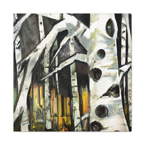 Birch Tree Expressionism Canvas