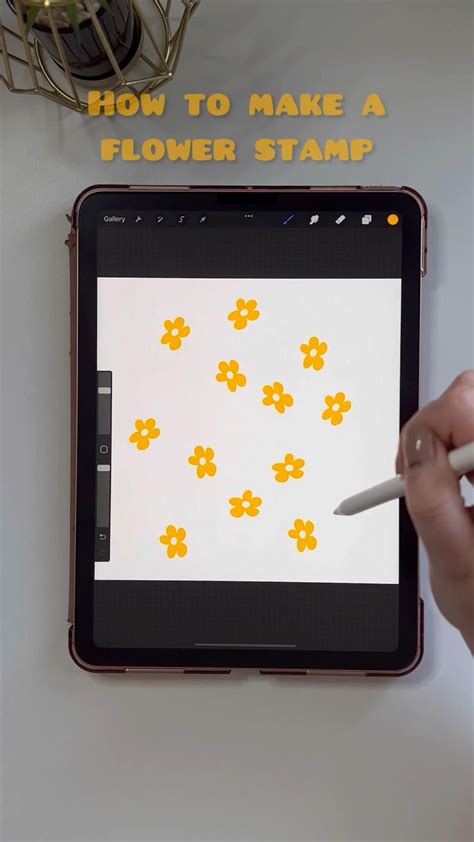 how to make a flower stamp in procreate procreate brush tutorial flower