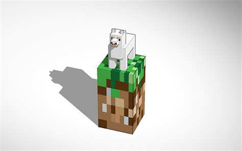 3d Design Minecraft Llama Figuring Tinkercad