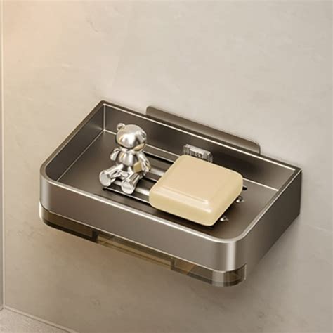 당일발송호텔식 모데오 무타공 부착식 물받침대 호텔 욕실 주방 분리형 거치 비누케이스 에이블리