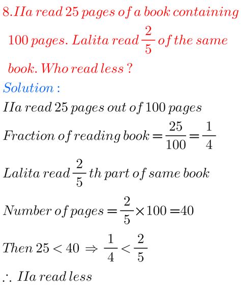 Chapter 7 Fractions Exercise 7 4 Solutions Ncert Maths Class 6 Maths Glow
