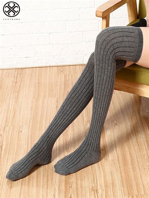 Luxtrada Women Spring Soft Cable Knit Over Knee Long Boot Thigh High