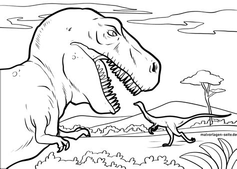 색칠 공부 페이지 T Rex Dinosaur 무료 색칠 공부 페이지