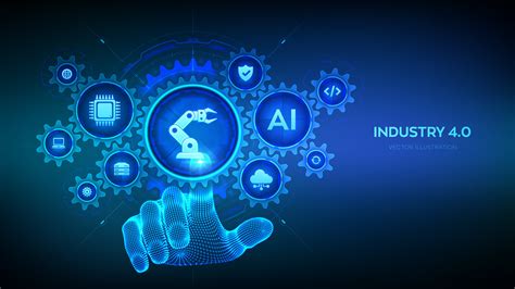 Smart Industry 40 Concept Factory Automation Autonomous Industrial
