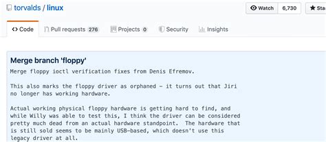 linus torvalds：已無開發人員維護linux軟碟機驅動程式 ithome