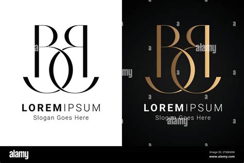 Luxury Initial Bb Monogram Text Letter Logo Design Stock Vector Image And Art Alamy