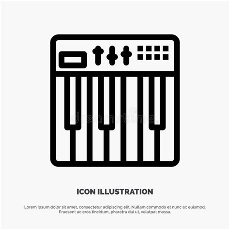 Midi Keyboard Vector Stock Illustrations 1 101 Midi Keyboard Vector Stock Illustrations