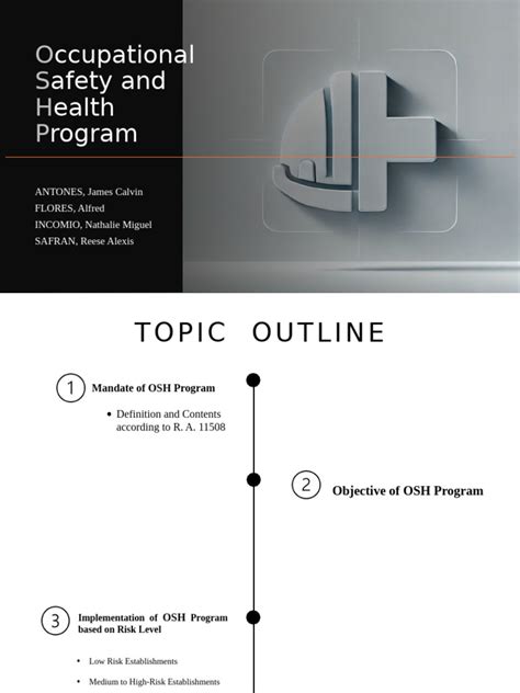 Osh Program Implementation Guide Pdf Occupational Safety And Health Labor Relations